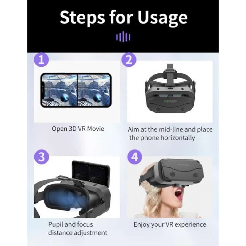 Promo Vr Box 3d Imax Screen Kacamata Virtual Reality Glasses Diskon 23% ...