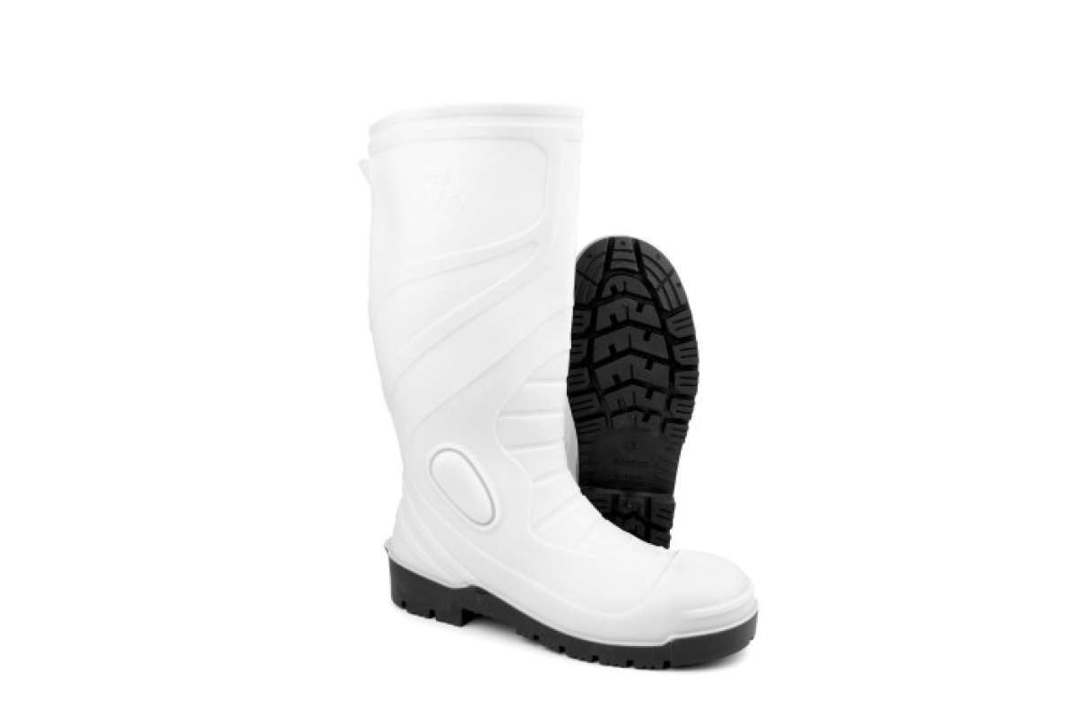 Promo Sepatu Boot Tinggi Hunter Safety 1 Hitam Kuning Putih Toe Cap ...