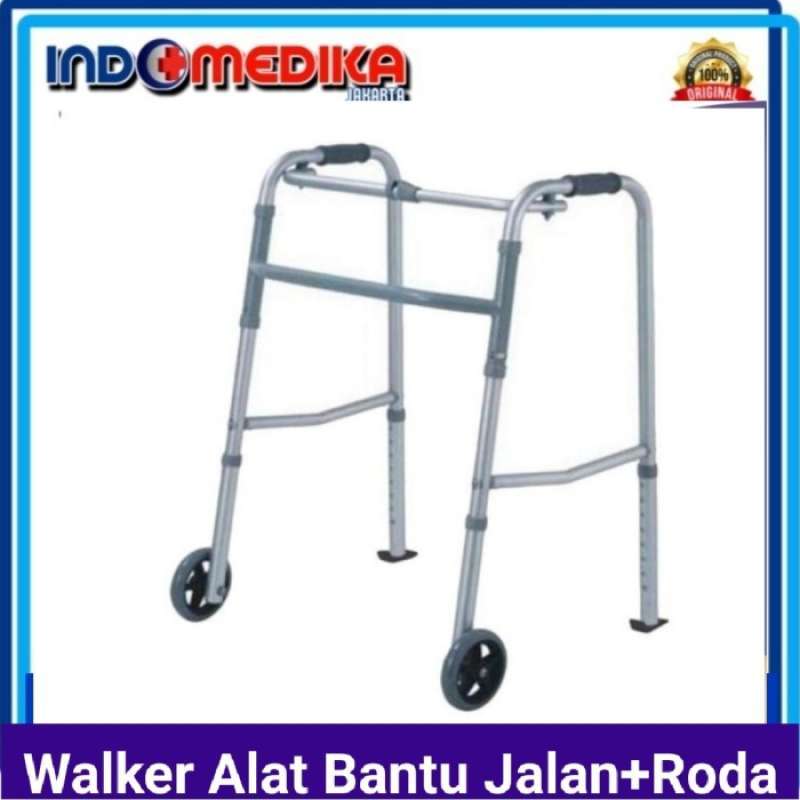 Promo Tongkat Walker Dengan Roda / Alat Bantu Jalan Lansia Walker Roda ...