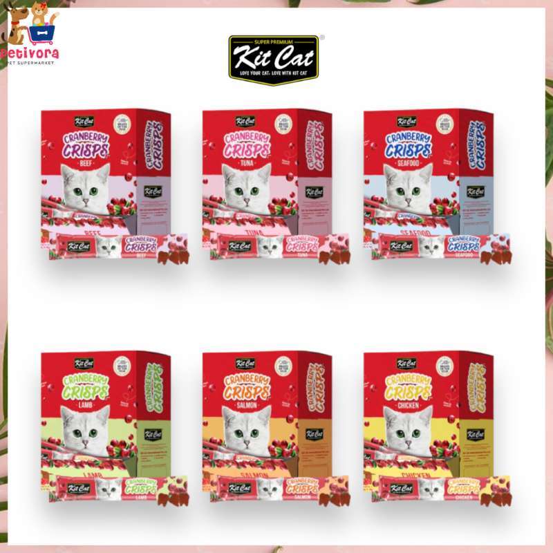 Jual Kit Cat Crisps 20gr Cranberry - Snack Kucing Gigi Sehat Cemilan ...