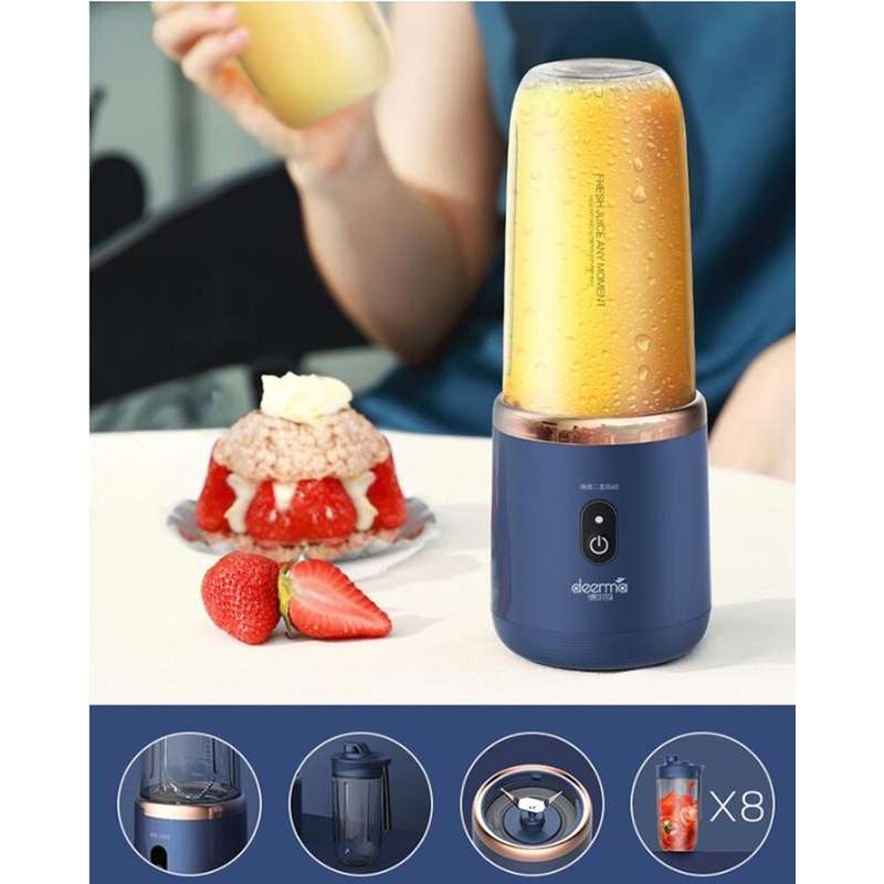 Jual Deerma Blender Electric Mini Portable Juicer Mixer 400ml Nu05-nu06 ...