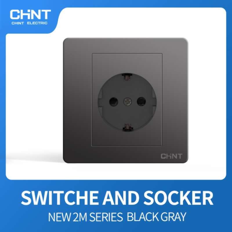 Jual Chint New 2m-gray Black German Standard Socket / Soket Di Seller Raindrop - Cengkareng ...
