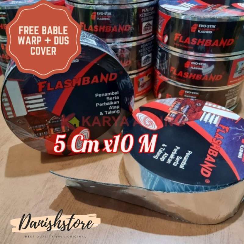 Jual Flashband 5 Cm X 10 M Lakban Lem Atap Seng Asbes Anti Bocor Di ...