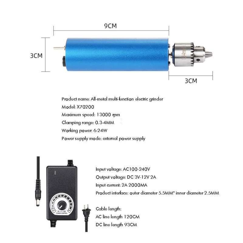 Jual Herctools Bor Listrik Mini Grinder Alat Ukir Multifungsi 13000 Rpm ...