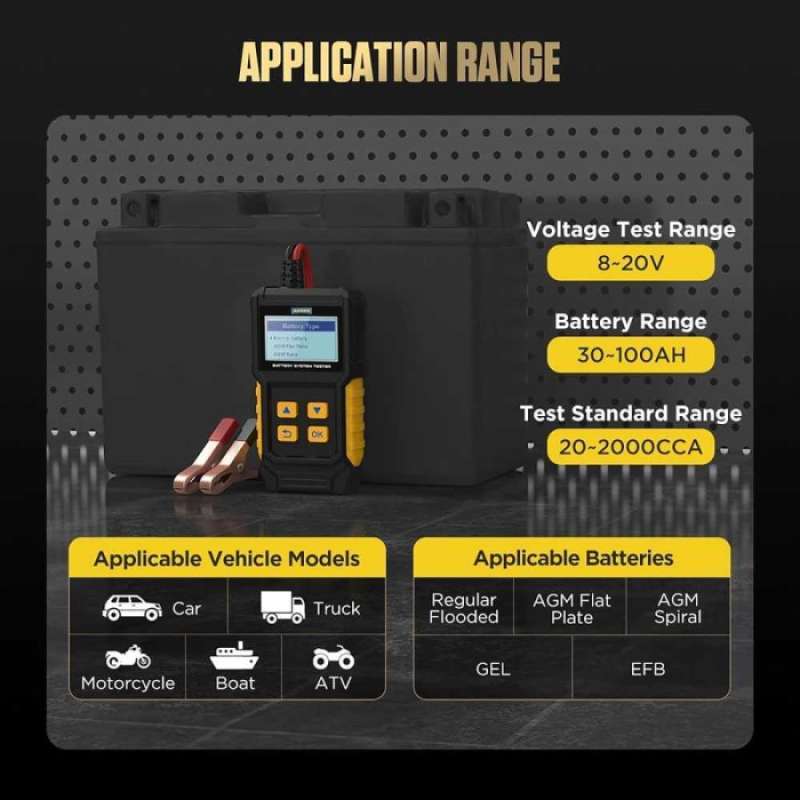 Promo Alat Test Aki Accu Digital Tester Baterai Voltmeter Analyzer ...