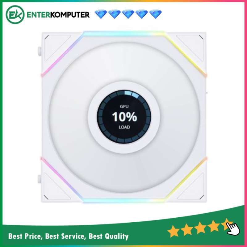 Jual Lian Li Uni Fan Tl Lcd120 Reverse Blade White Single Pack With 1.6 ...