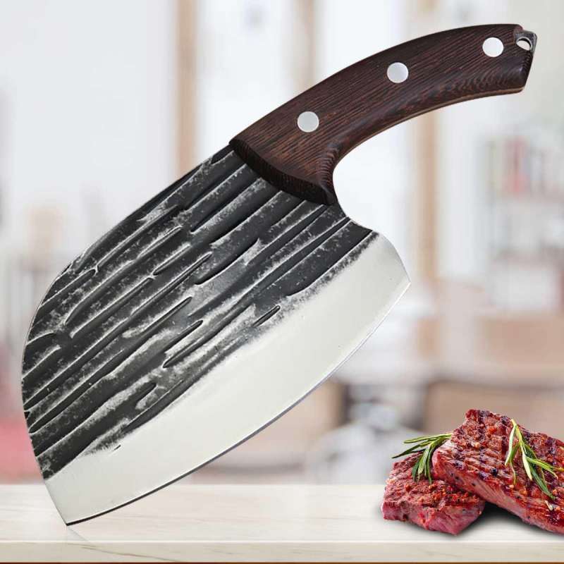 Jual Allwin Pisau Dapur Daging Stainless Steel Forged Cleaver Knife ...