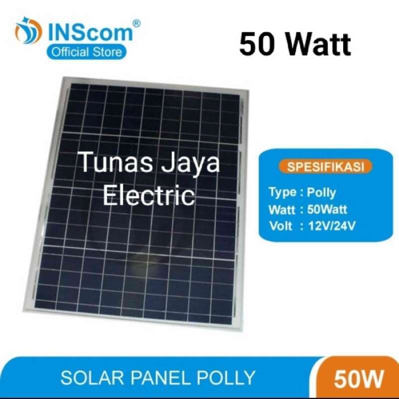Jual Solar Panel / Panel Surya / Solar Cell 50wp Poly Inscom Di Seller ...