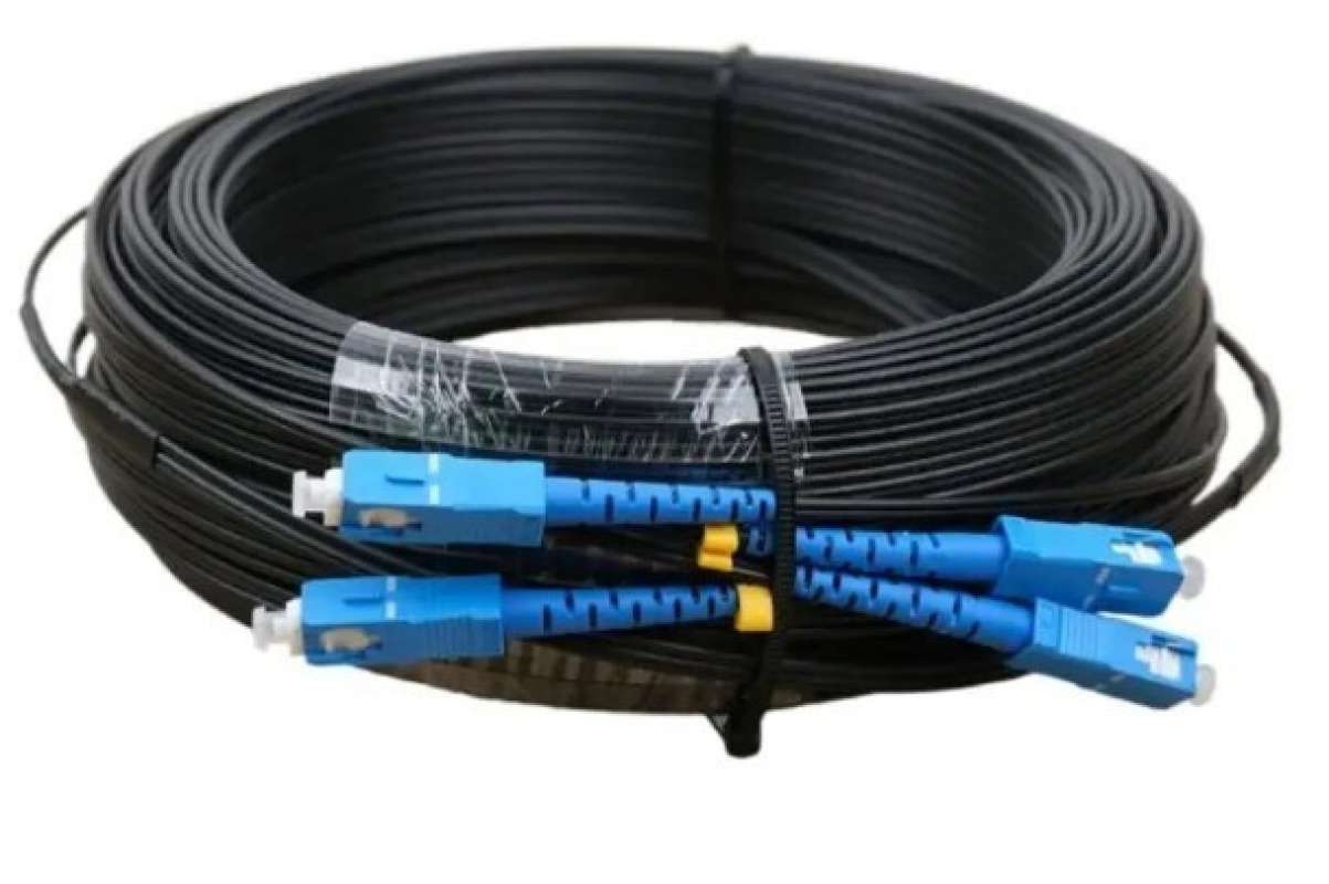 Jual Netline Kabel Fiber Optic 200meter Dual 2 Core Precon Outdoor Di ...