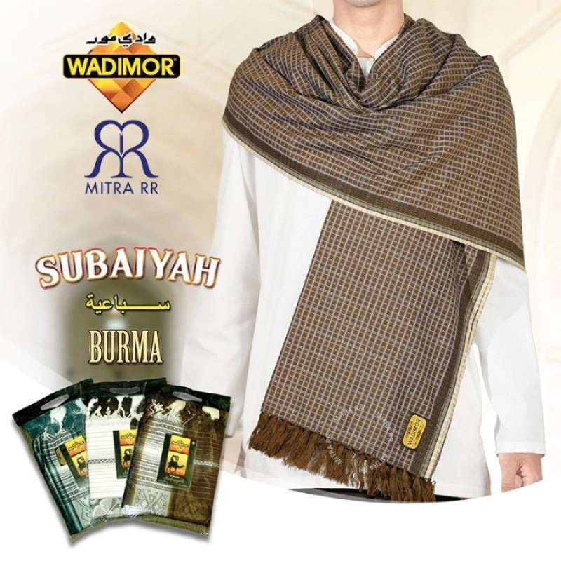Jual Sorban Wadimor Subaiyah Dobby Burma | Surban Songket Timbul Katun ...