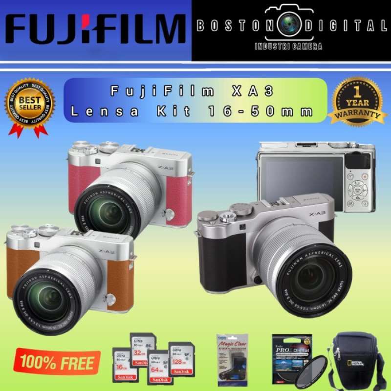 Promo Fujifilm Xa3 Kit 16-50mm / Fujifilm X-a3 Kit 16-50mm Diskon 23% Di Seller Ryoma Store ...