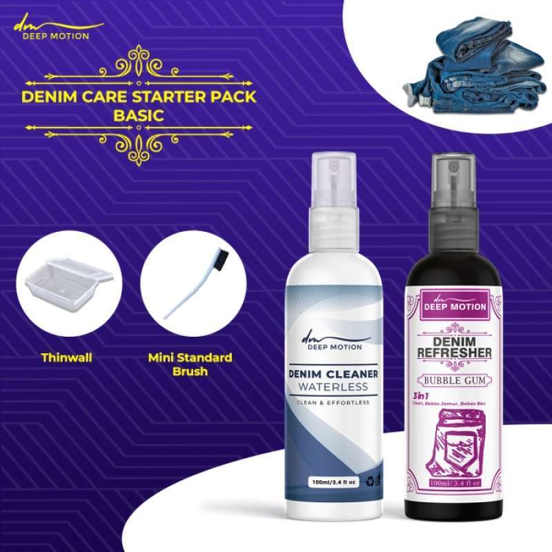 Jual Denim Refresher Starter Pack Kit Plus Pembersih Denim Cleaner ...