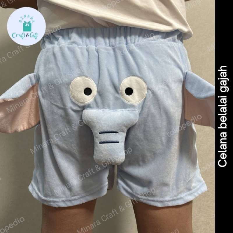 Jual Celana Pendek Belalai Gajah Unisex All Size Unik Boxer Short ...