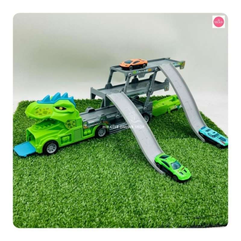 Promo Mainan Anak Mobil Truk Kontainer Dino Truck Dinosaurus Car ...