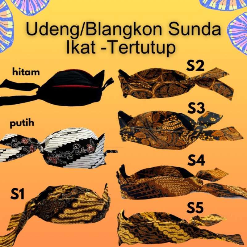 Jual Blangkon Sunda Udeng Sunda Tertutup - Hitam//merah Di Seller ...