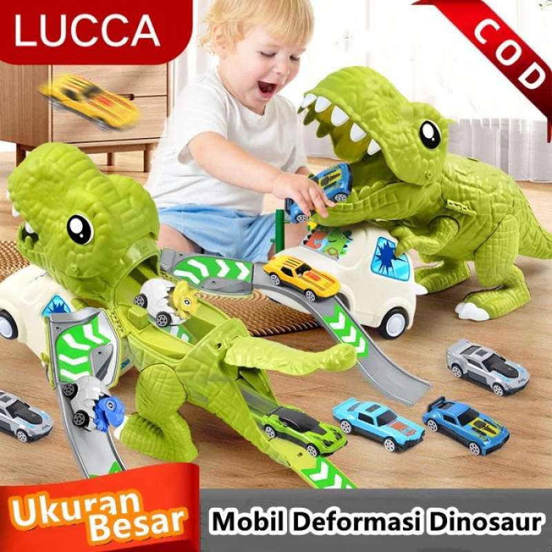 Promo Mainan 2in1 Mobil Transformasi Dinosaurus Set 50cm Ukuran Besar ...