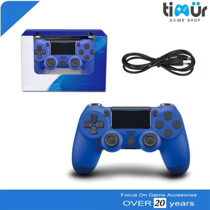 Jual Stick Stik Ps4 Pc Android Ios Wireless Ori Pabrik Op Warna Biru ...