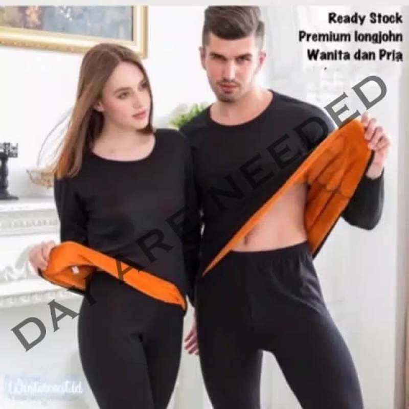Jual Long John Pakaian Dalam Pria Musim Dingin Satu Set Baju Dan Celana ...