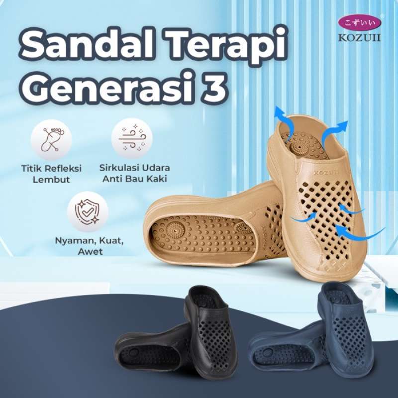 Jual Sandal Terapi Kozuii Sandal Refleksi Jaco Sandal Kesehatan Gen 3 ...