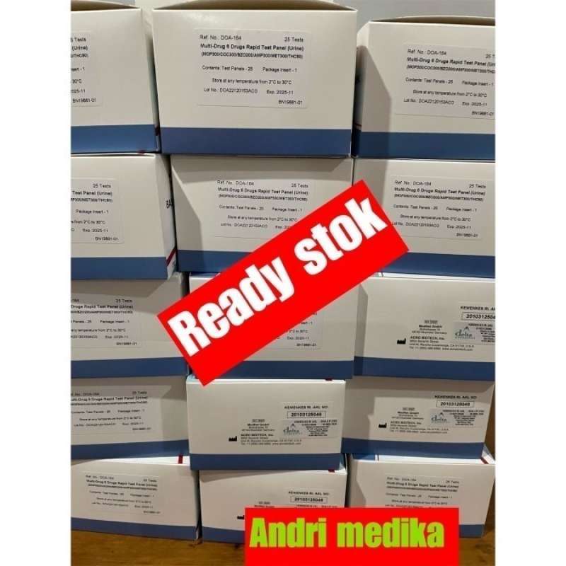 Promo Tes Urin Narkoba-multi 7 Parameter Isi 25 Test Diskon 23% Di ...