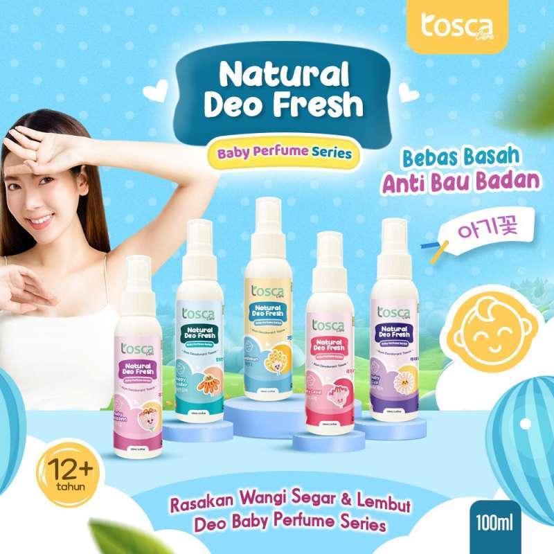 Promo Tosca Natural Deo Fresh Baby Perfume Series / Deodoran Spray ...