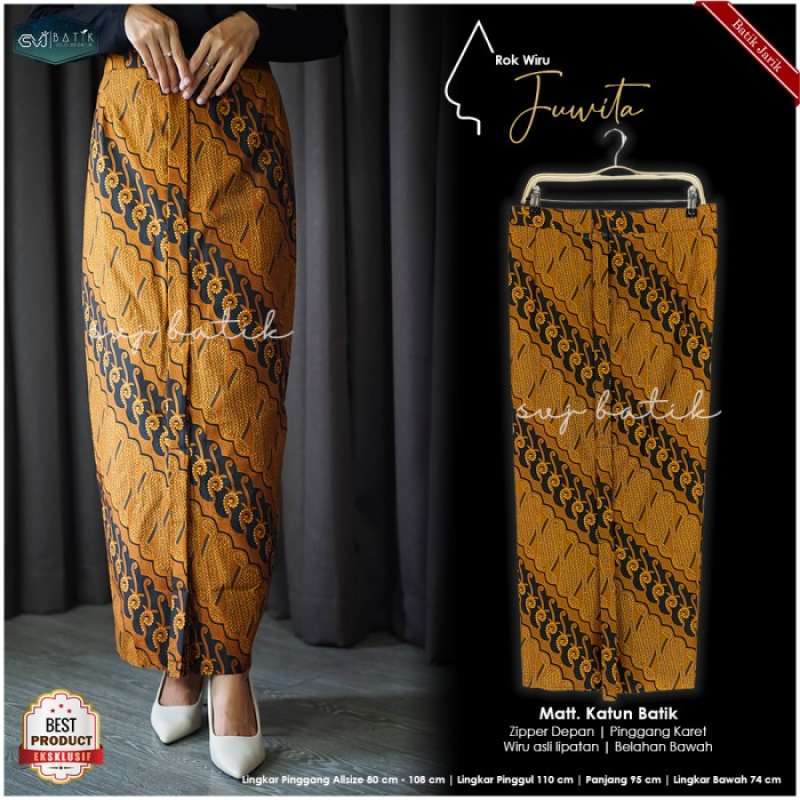 Jual Rok Lipit Panjang Span Wiru Bawahan Kebaya Batik Adat Jawa - Via ...