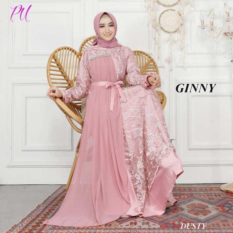 Jual Ginny Gaun Gamis Pesta Muslimah Walimatul Wisuda Resepsi Lamaran ...