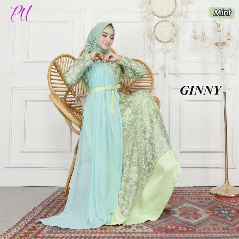Jual Ginny Gaun Gamis Pesta Muslimah Walimatul Wisuda Resepsi Lamaran ...