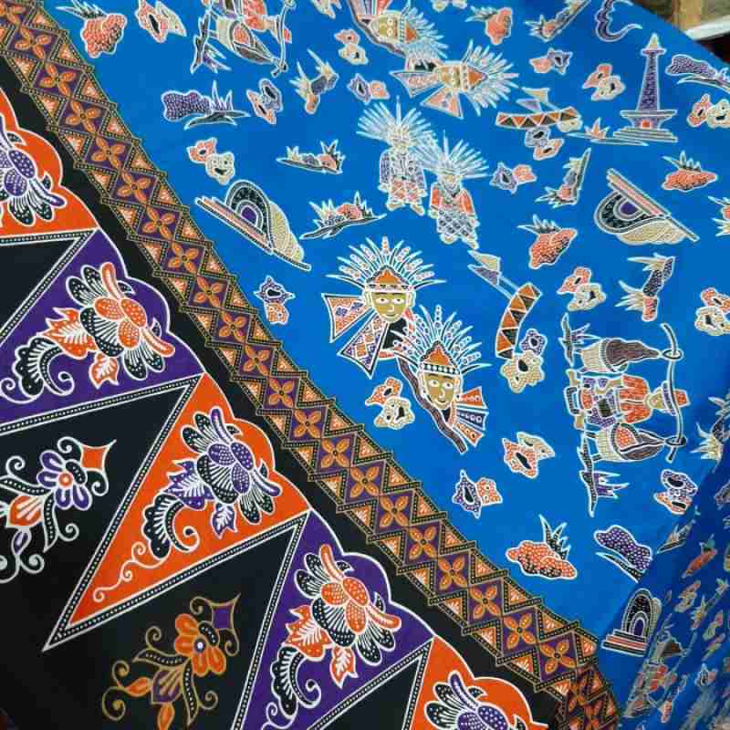 Jual Kain Batik Ondel Ondel Betawi _ Kain Katun Batik Betawi Ondel ...