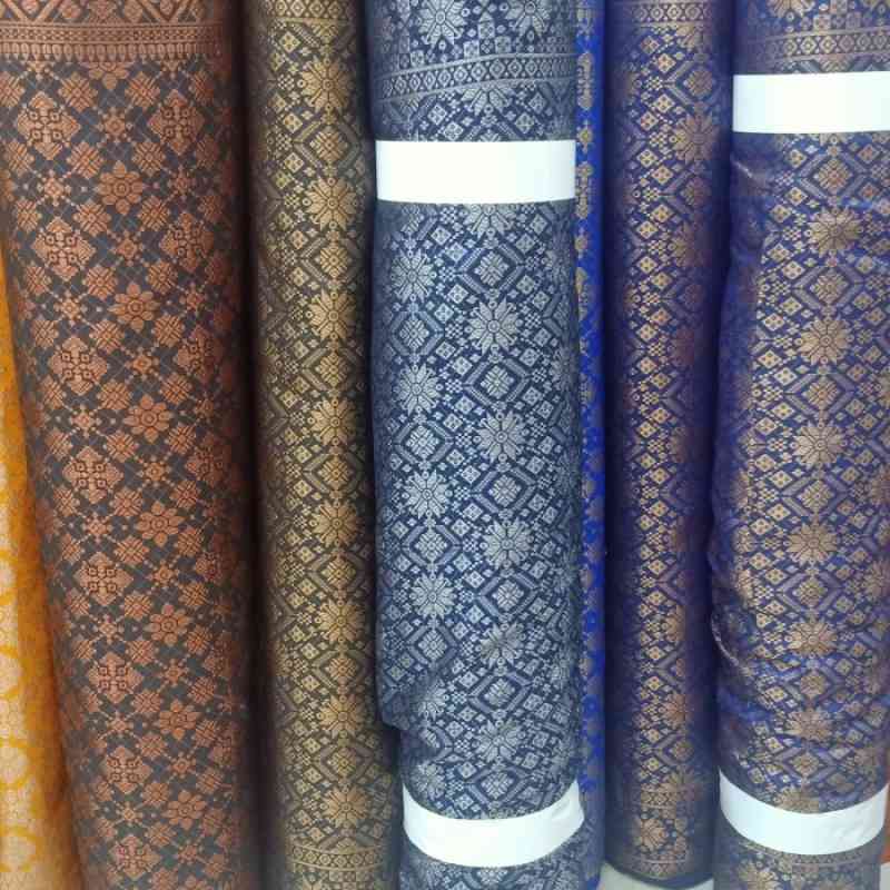 Jual Bahan Bakal Kain Songket Khas Melayu Meteran Di Seller Winter ...