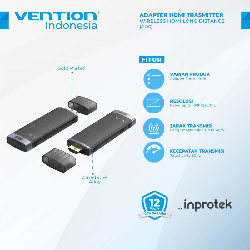 Jual Vention Hdmi Extension Display Wireless Dongle Hdmi Transmitter ...