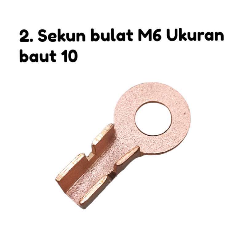 Jual Sekun Skun Aki Kotak Bulat M5 M6 Ukuran Baut 8 Dan 10 Tembaga Di ...