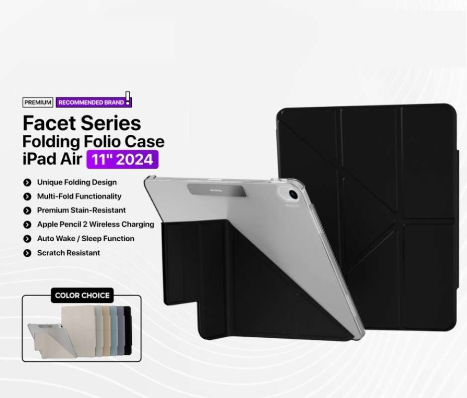 Promo Mageasy Case iPad Air 6 11 Inch 2024 Facet Series Folio Casing ...