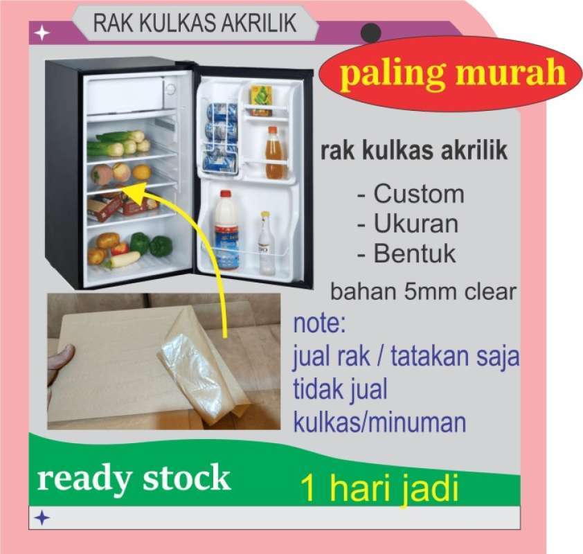 Promo Rak Kulkas Mika Tatakan Freezer All Size Bentuk Bisa - Persegi ...