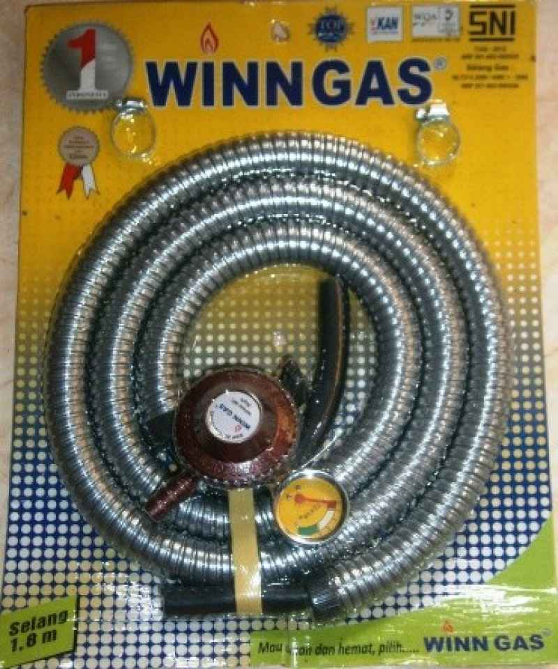 Promo Slang Selang Gas Elpiji Winn Gas ,kepala Gas Panjang 1,8 M Mtr ...