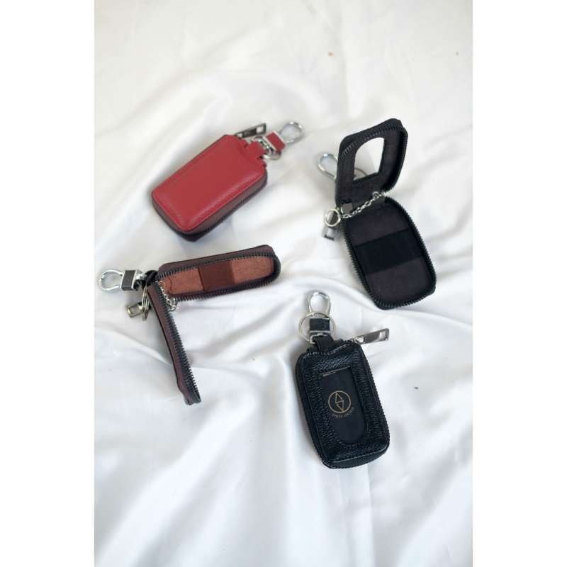 Jual Gantungan Kunci Mobil Kulit Asli Dompet Stnk Key Chain Tempat ...