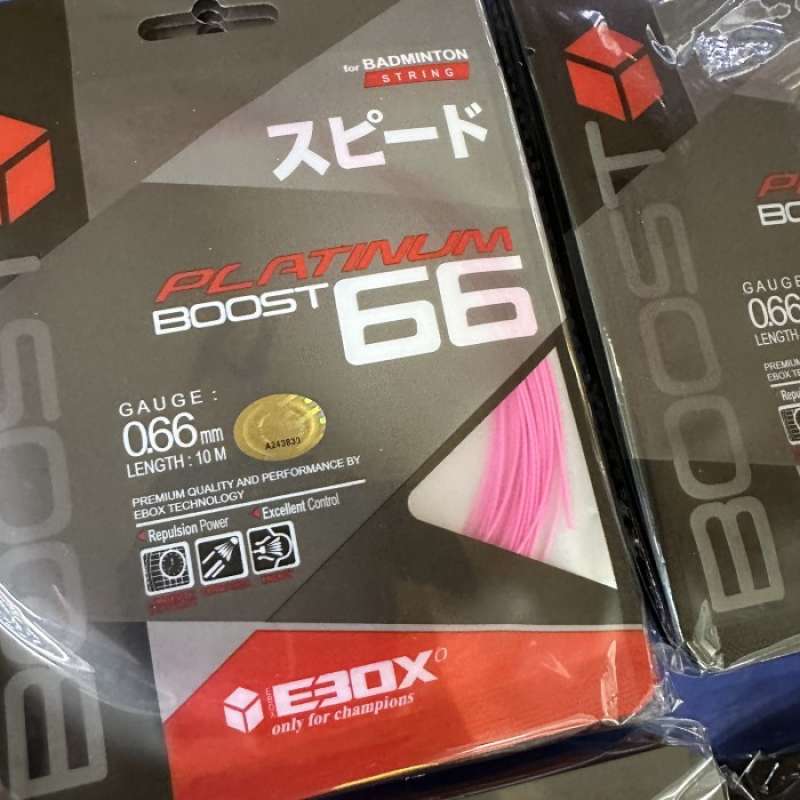 Promo Senar Bulutangkis Ebox Platinum Boost 66 - Putih Diskon 29% Di ...