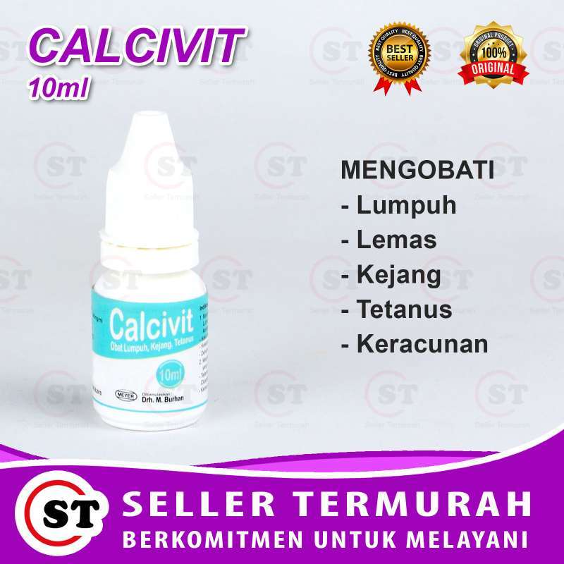 Jual Calcivit 10ml / Obat Lumpuh Kejang Dehidrasi Kucing & Anjing Murah ...