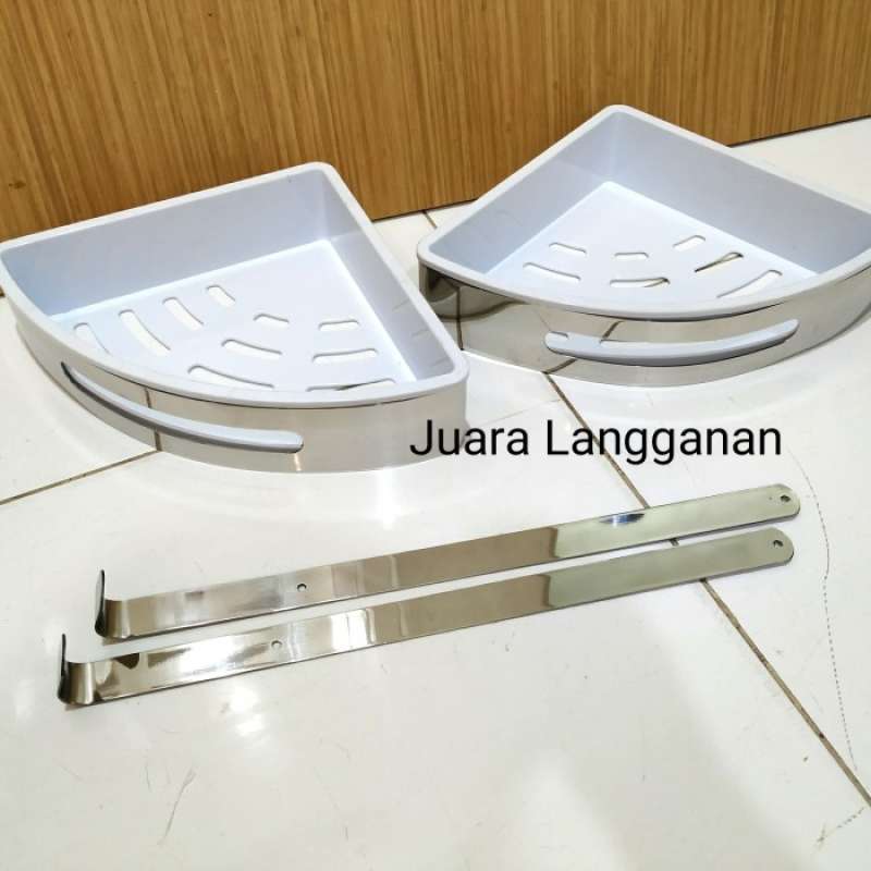 Promo Rak Sudut Stainless . Tempat Sabun Sudut . Rak Siku Promo Diskon 31% Di Seller Smartans ...
