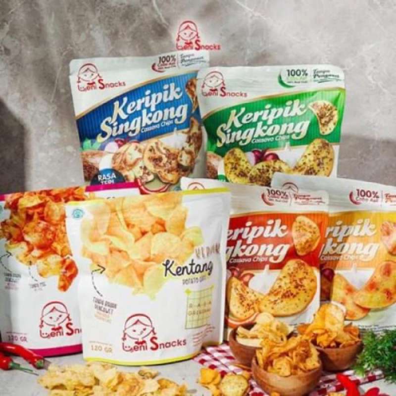 Jual Leni Snack Keripik Kentang Potato Chips Leni Snack Keripik ...