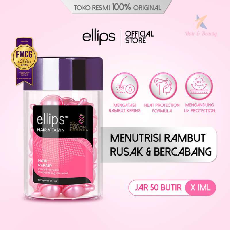 Jual Ellips Hair Vitamin Pro Keratin Hair Repair Jar 50 Butir Di Seller Pro-id - Cengkareng ...
