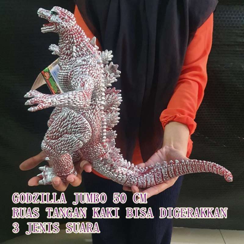 Promo Mainan Godzilla Karet Super Besar Ada Lampu Dan Suara ...