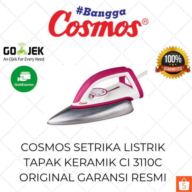 Promo Cosmos Setrika Listrik Tapak Keramik Ci 3110c / Gosokan Baju ...