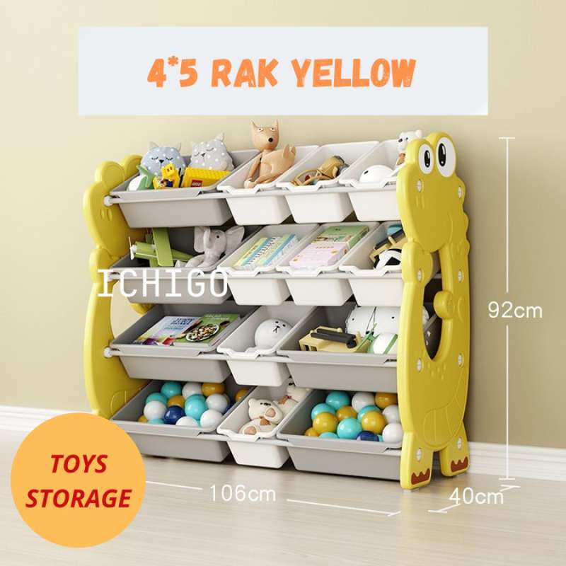 Promo Toys Storage / Lemari Mainan 4*5 Susun Model Dinosaurus Kaps 50kg ...