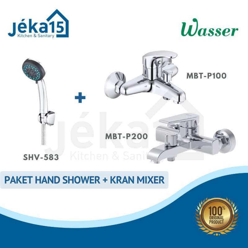 Promo Wasser Paket Hand Shower Set + Kran Mixer Panas Dingin - Mbt-p200 ...