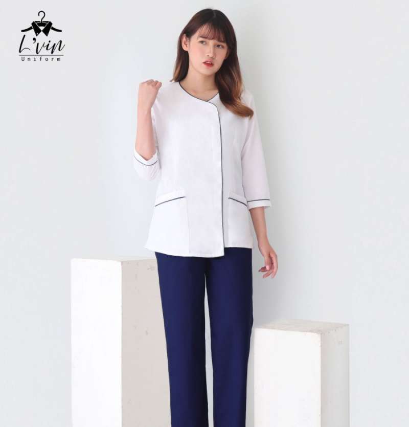 Jual Baju Suster /seragam Suster / Nanny Uniform Arale Kombinasi ...