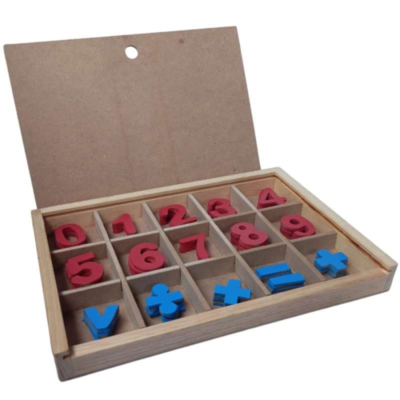 Promo Montessori Toy Moveable Kotak Huruf Abc Angka Alphabet Belajar ...