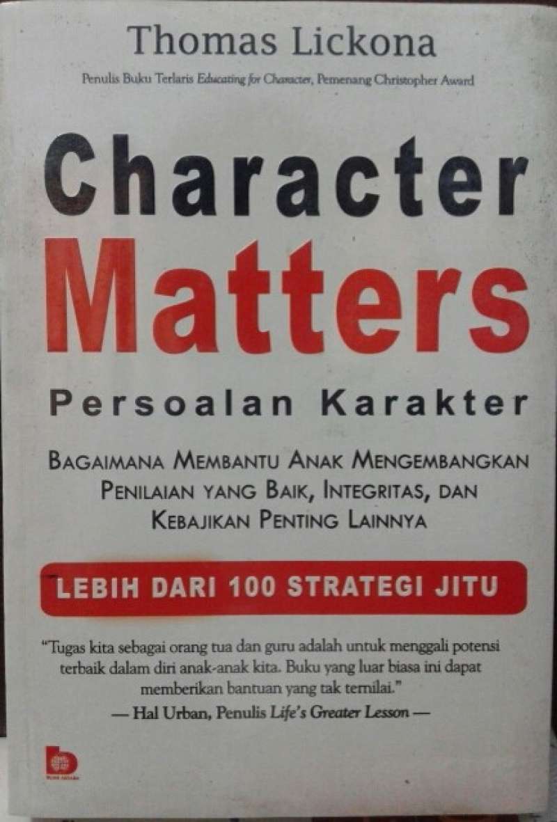 Promo Buku Character Matters Persoalan Karakter Diskon 23% Di Seller ...