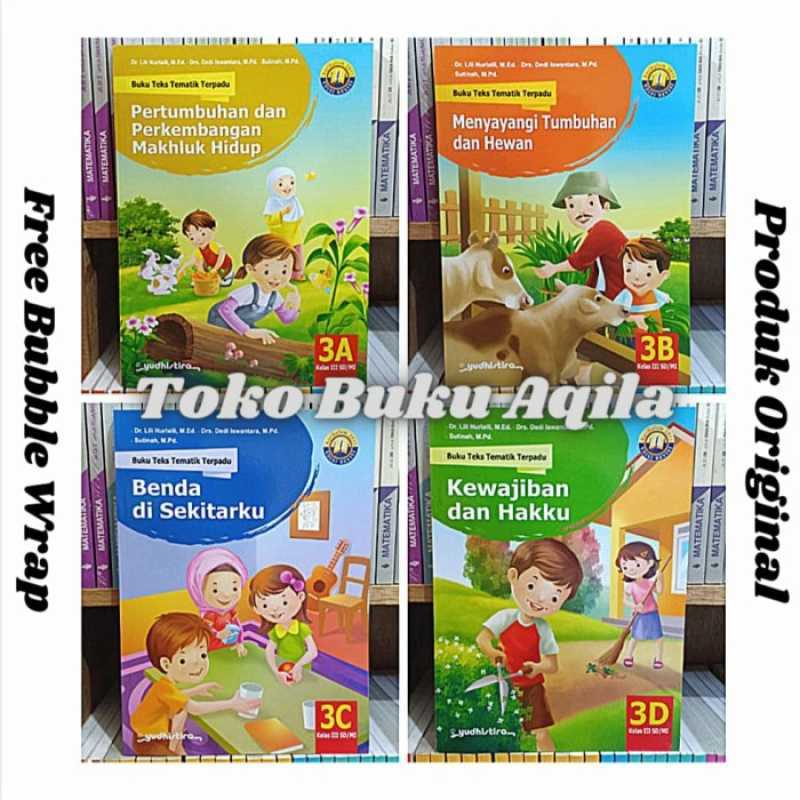 Promo Paket Tematik Terpadu 3a 3b 3c 3d Yudhistira K13 Revisi Kelas 3 Sd Diskon 23% Di Seller ...