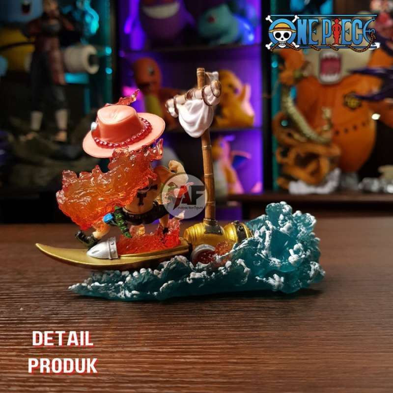 Promo Action Figure One Piece Portgas D Ace With Ship Mini G5 Studio ...